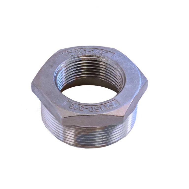 2 X 1 Npt 316 Stainless Steel Reducing Bushing Bison Pumps